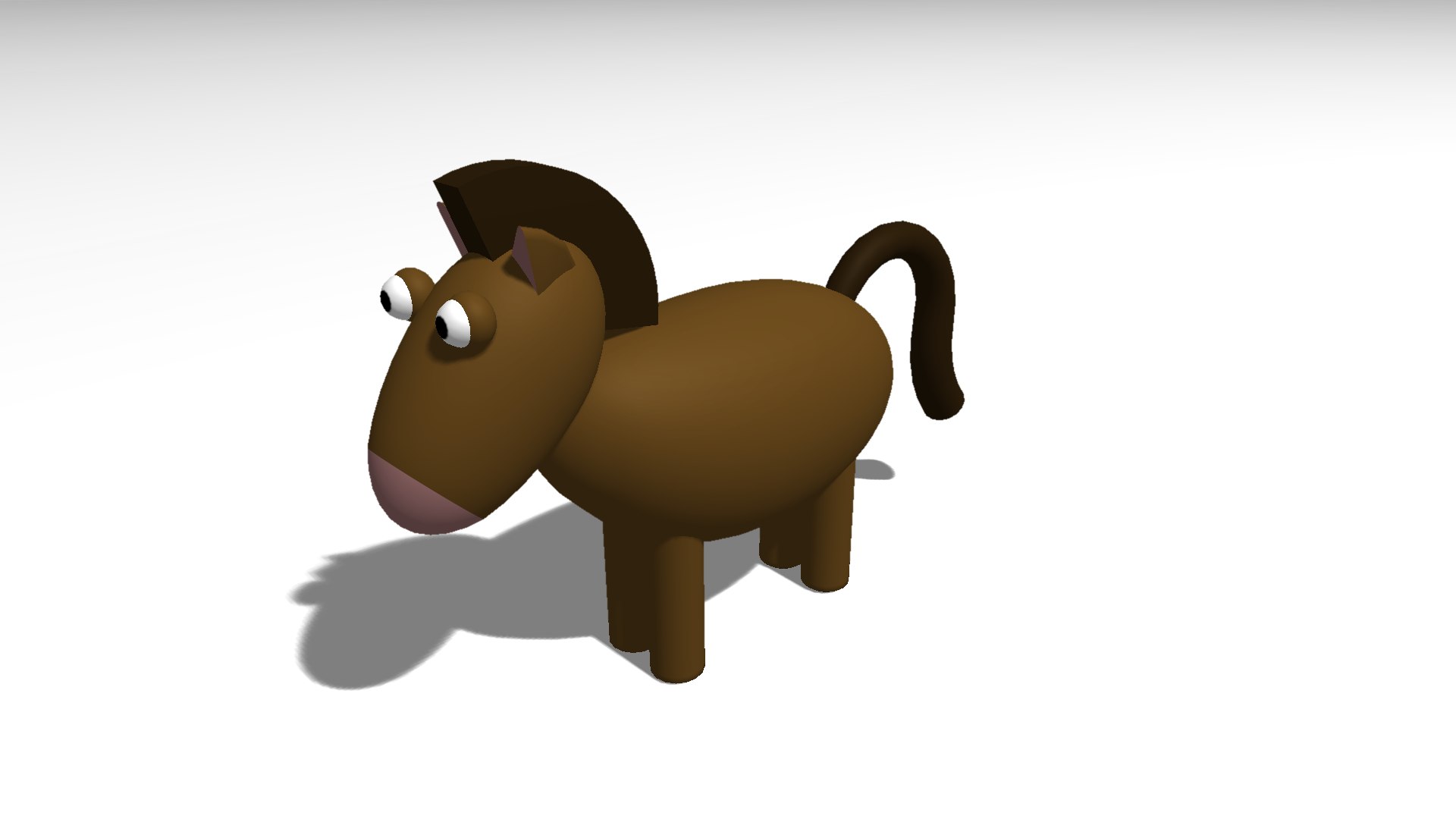3D Cartoon Horse - TurboSquid 2213789