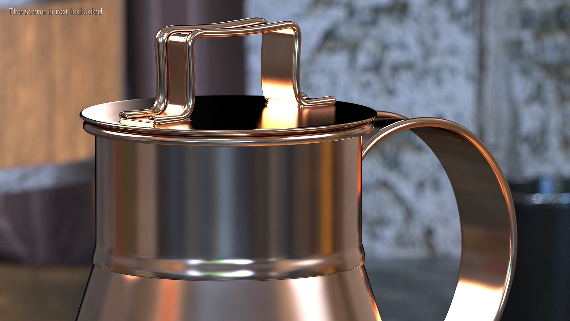 Vintage Copper Milk Model - TurboSquid 1686598