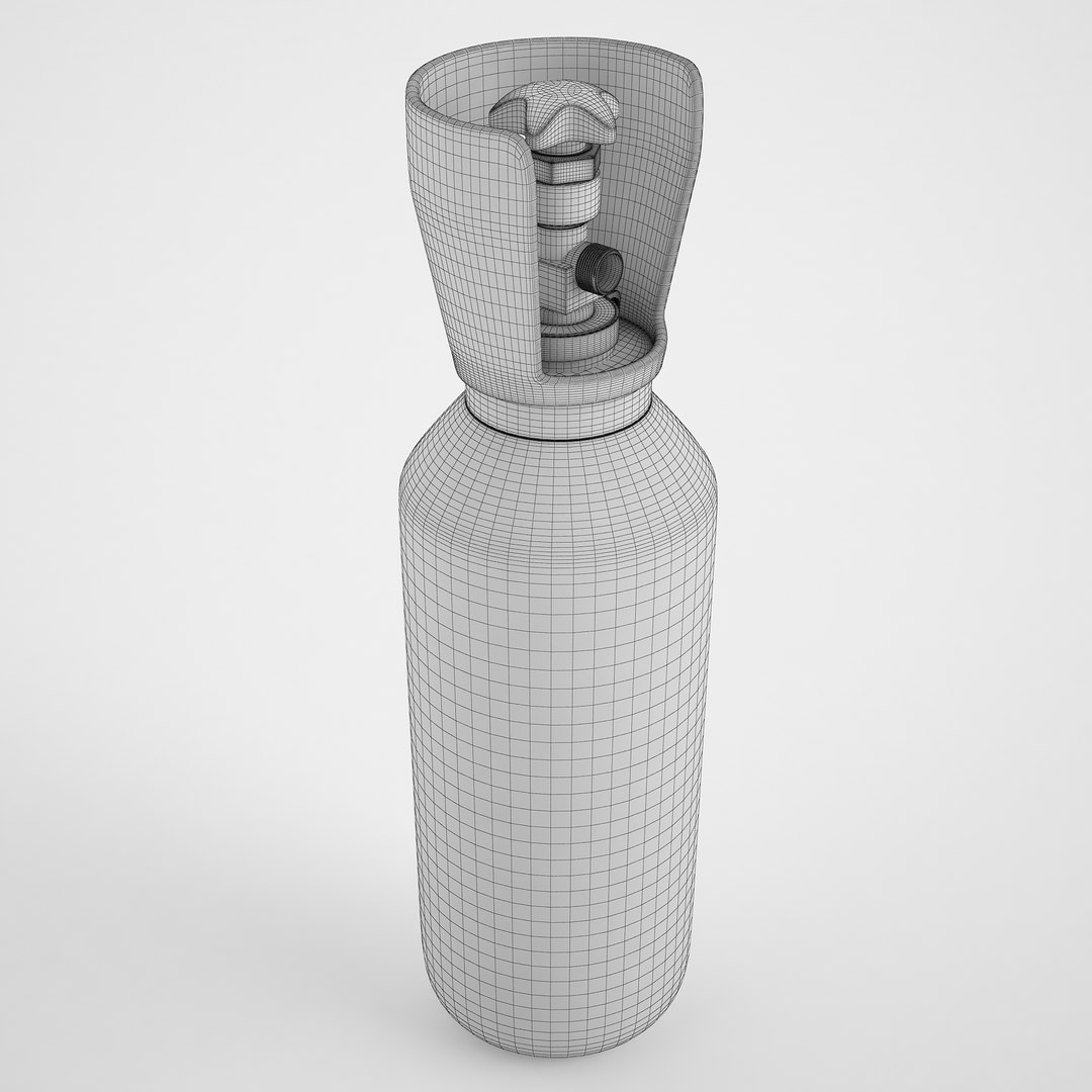3D Co2 Cylinder Model - TurboSquid 1651049