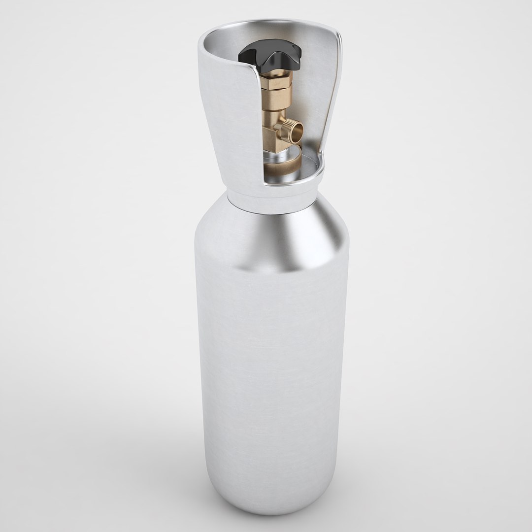 3D Co2 Cylinder Model - TurboSquid 1651049