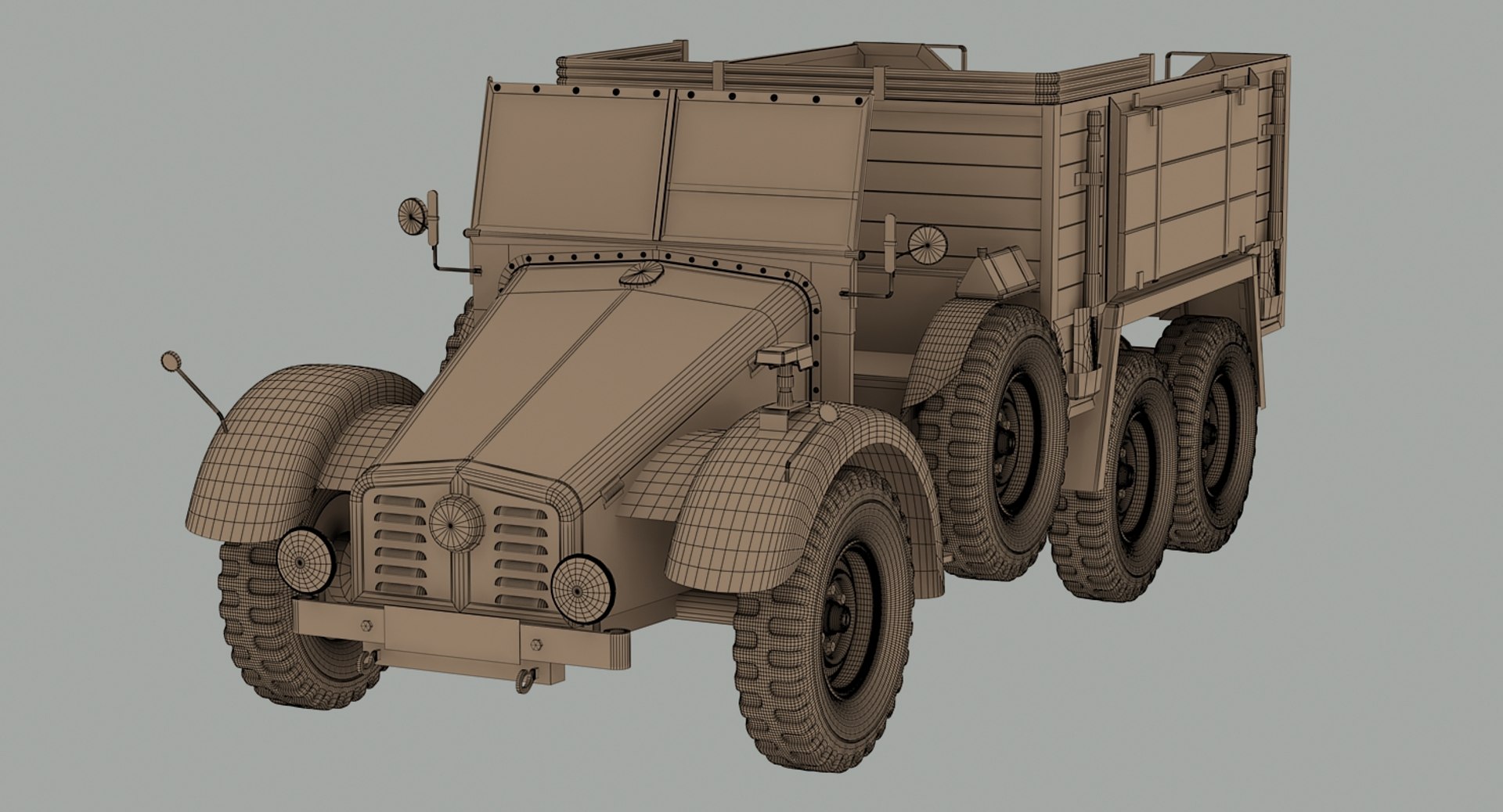 Ww2 German Kfz 70 3d 3ds