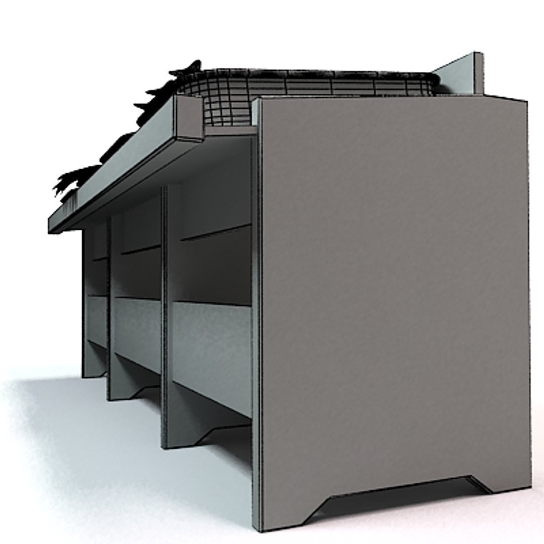 3ds Market Fish Stall