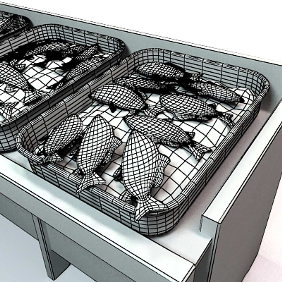 3ds Market Fish Stall