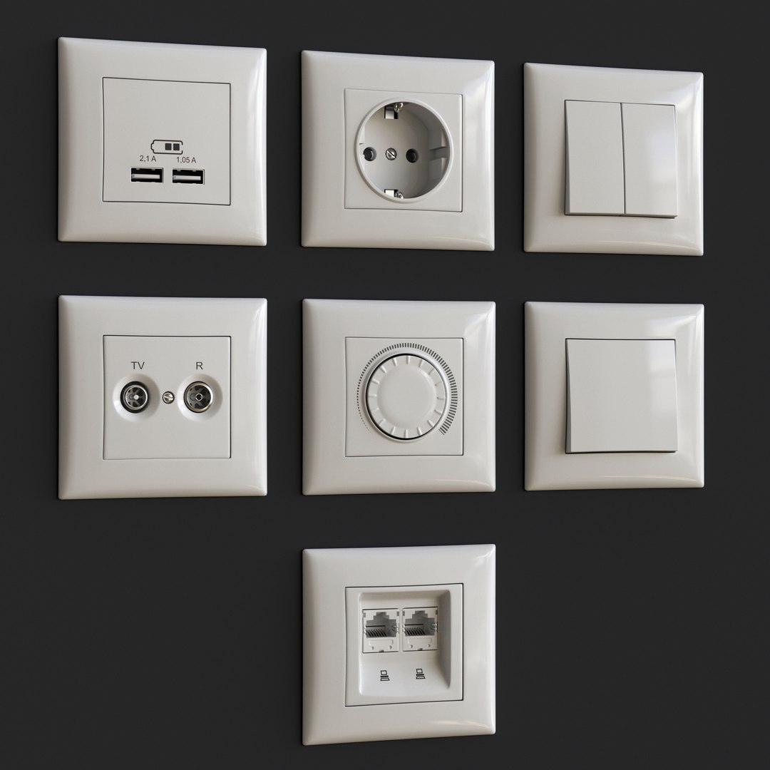 3D Wall Switch - TurboSquid 1660409