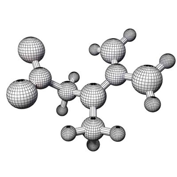 3d max creatine molecule structure