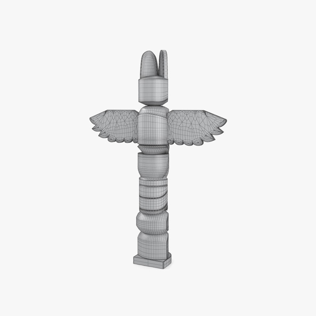 3D Model Totem Pole - TurboSquid 1976033