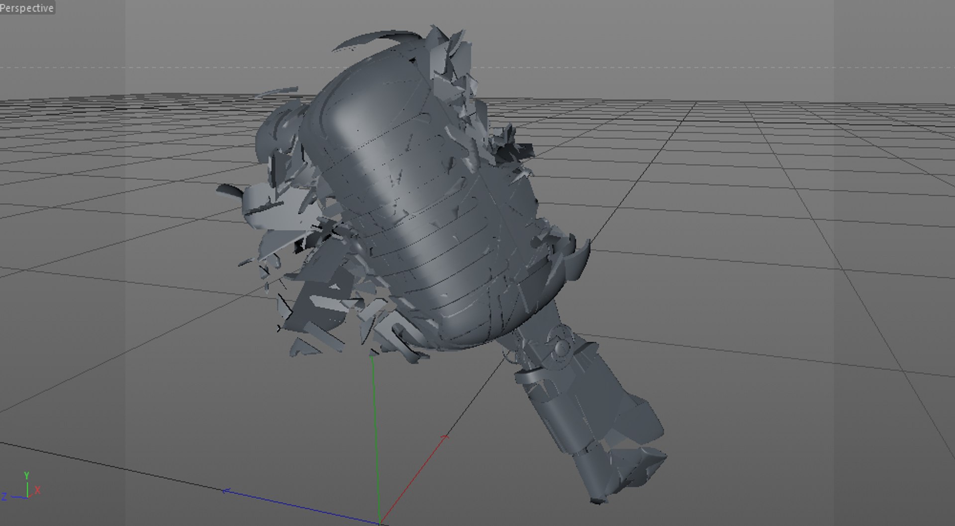 Shattered Microphone 3d Model