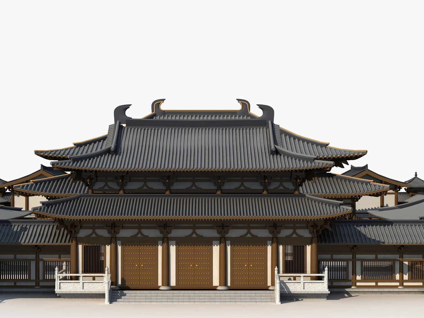 3D Chinese Temple 4 Model - TurboSquid 2057437