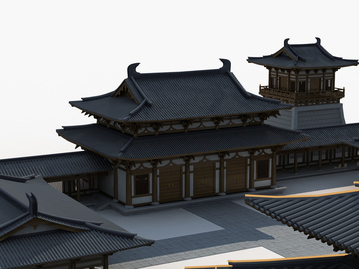 3D Chinese Temple 4 Model - TurboSquid 2057437