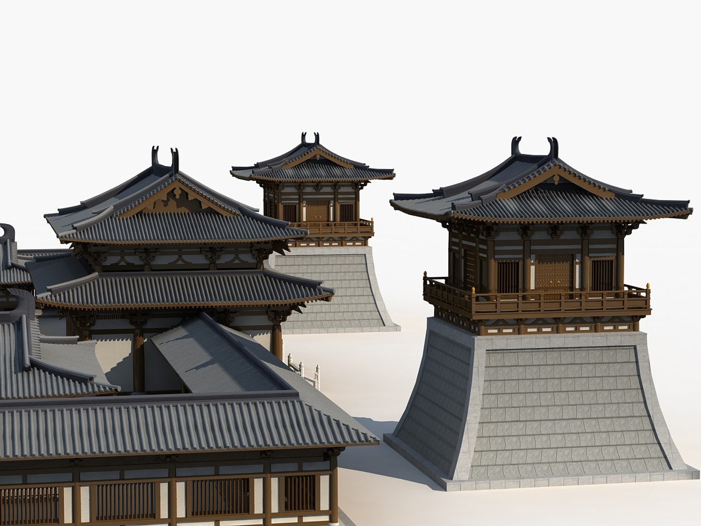 3D Chinese Temple 4 Model - TurboSquid 2057437
