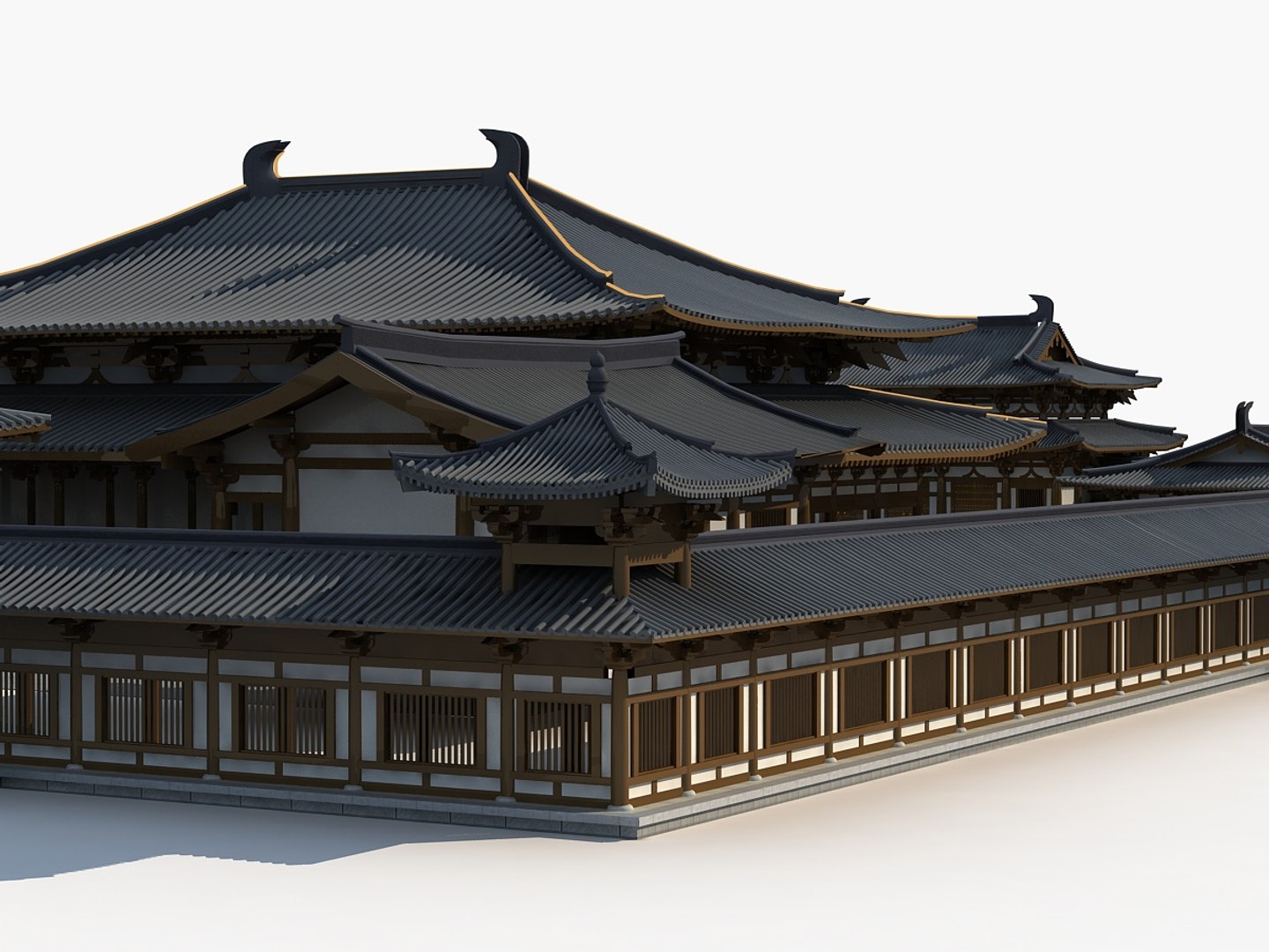 3D Chinese Temple 4 Model - TurboSquid 2057437