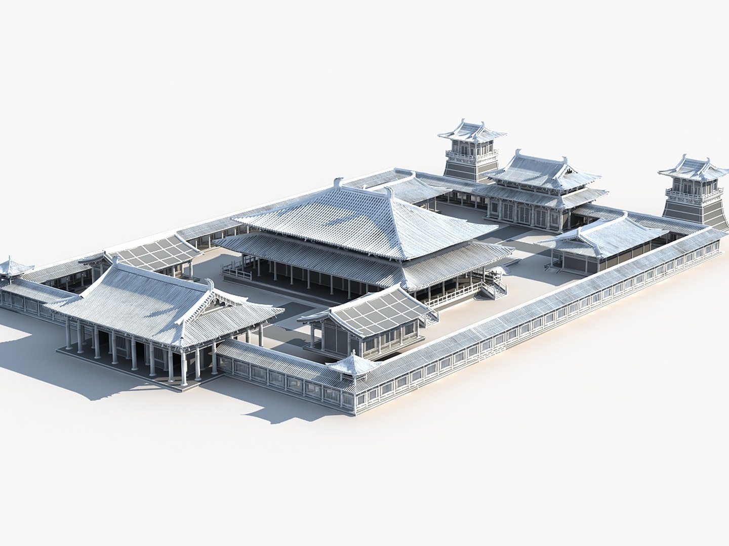 3D Chinese Temple 4 Model - TurboSquid 2057437