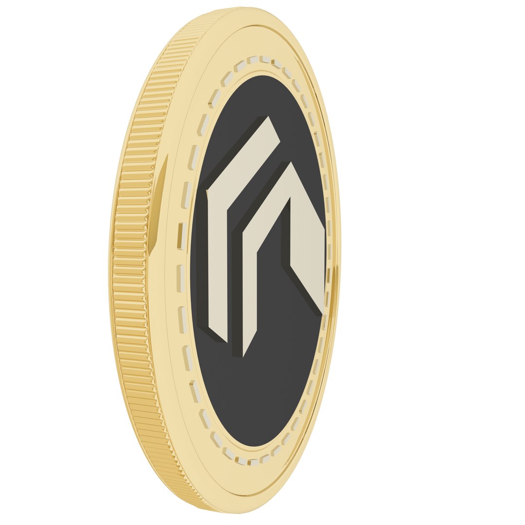 Bee Token Cryptocurrency Gold Coin model - TurboSquid 1782971