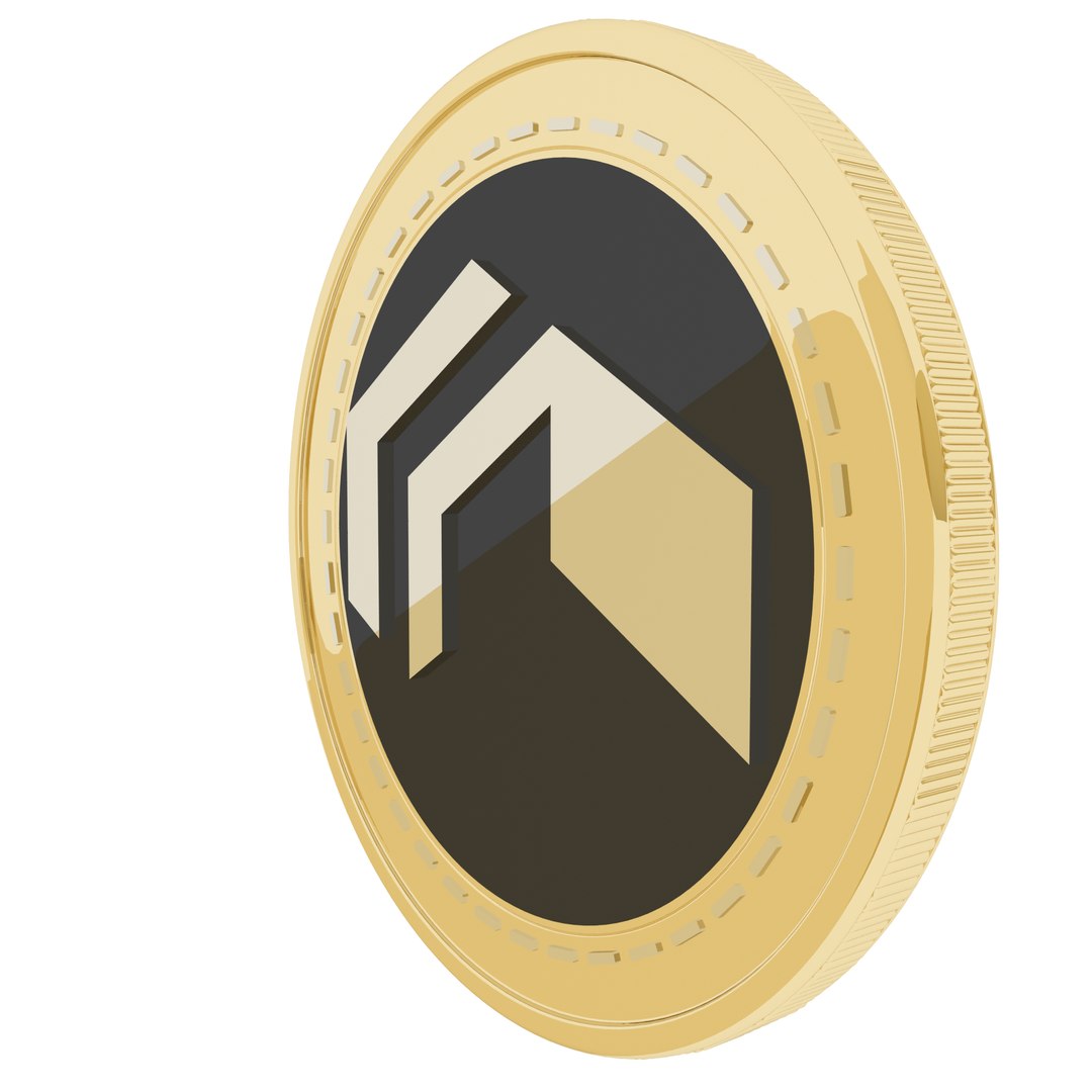 Bee Token Cryptocurrency Gold Coin model - TurboSquid 1782971