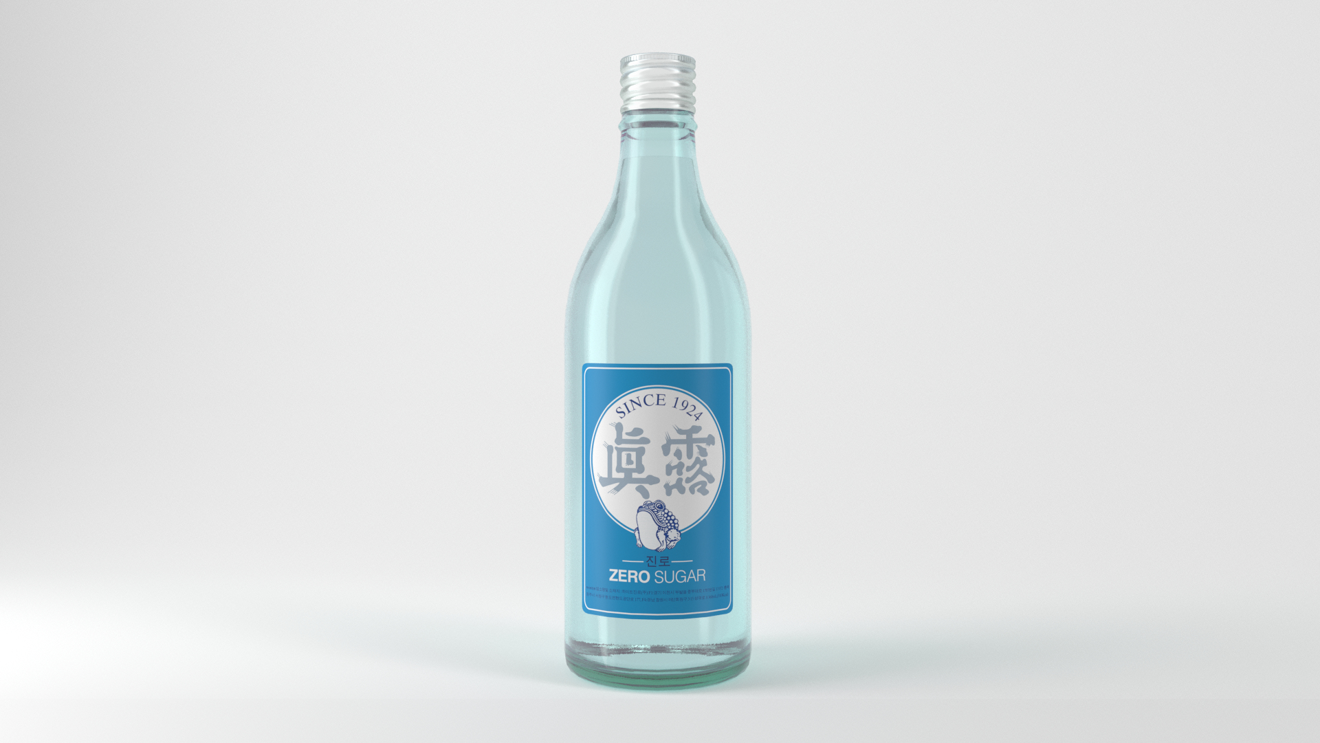 Jinro Soju Bottle - High-Quality 3D Model 3D - TurboSquid 2385084