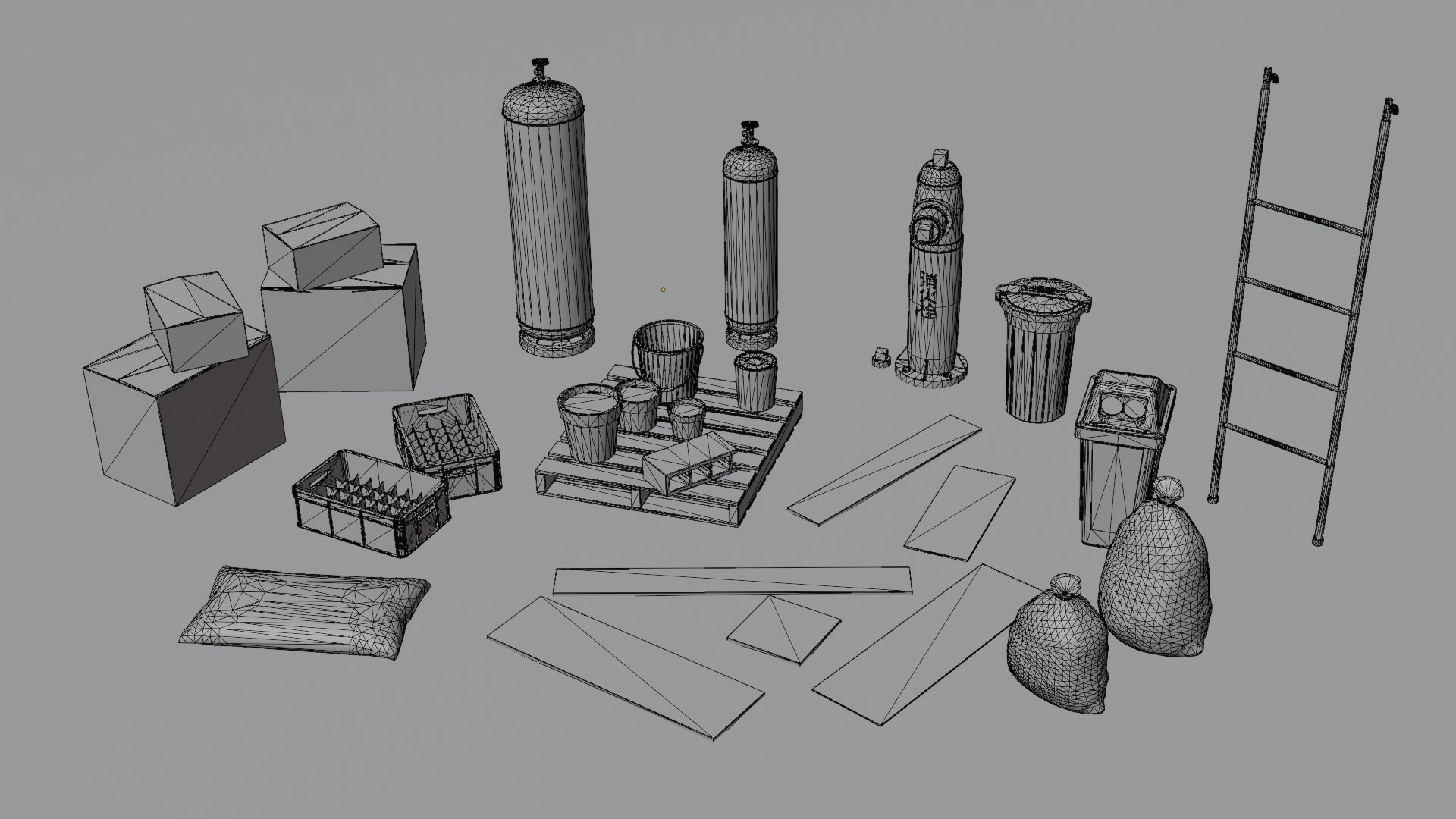 3D Japan Street Props Set 1 - TurboSquid 2366691