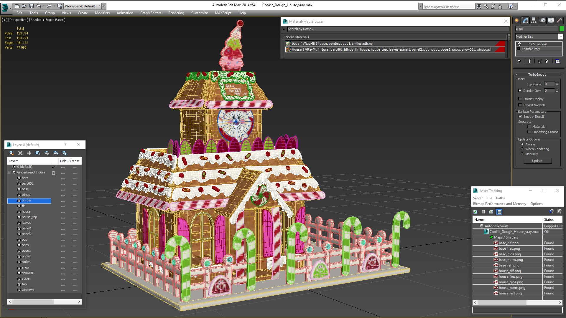Cookie Dough House 3D Model - TurboSquid 1488342