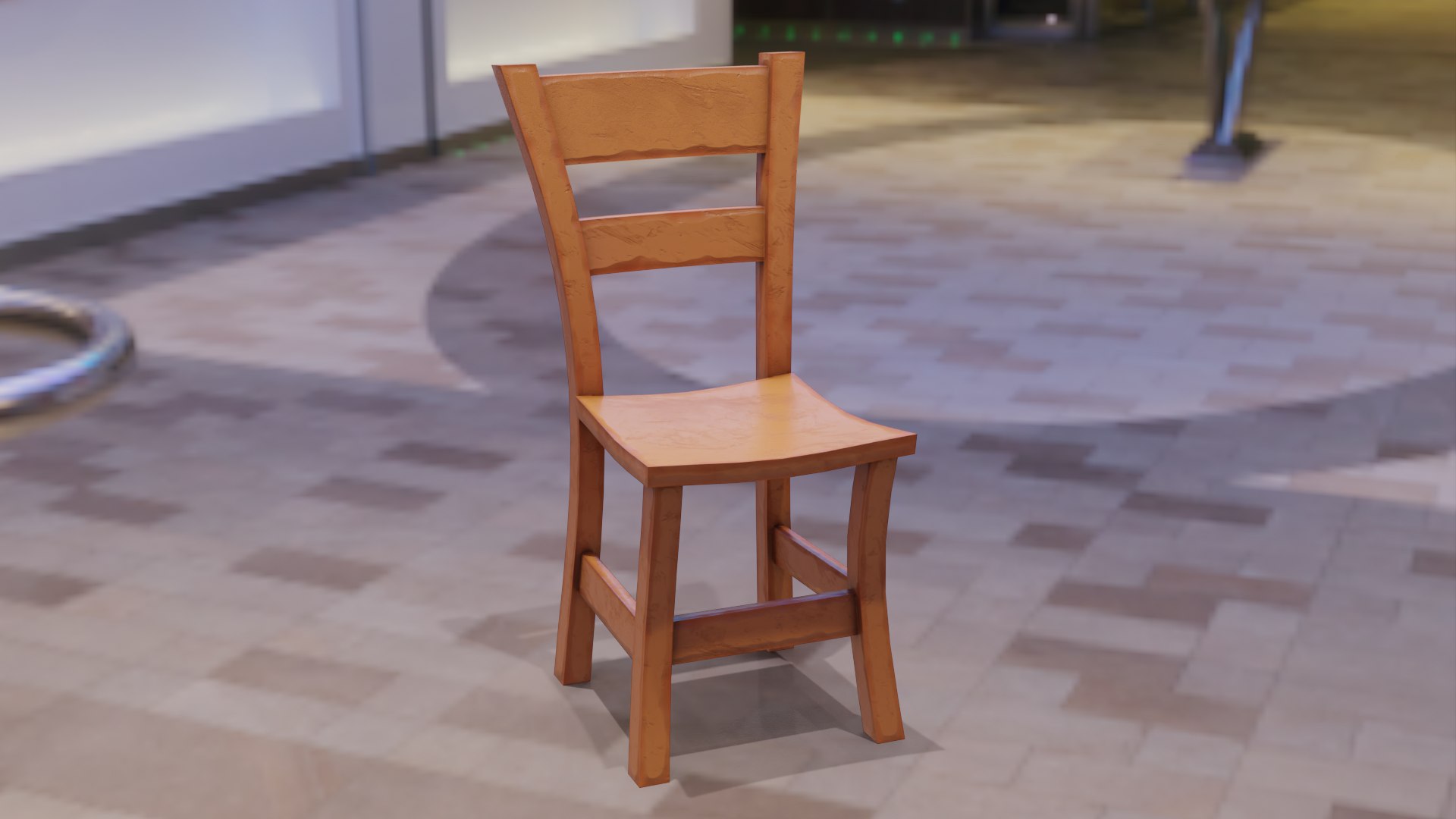 3D Stylized Game Ready Chair - TurboSquid 1986453