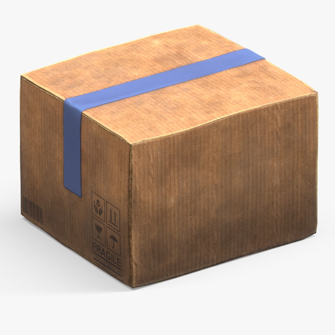 Cardboard Box 3D model - TurboSquid 2162043