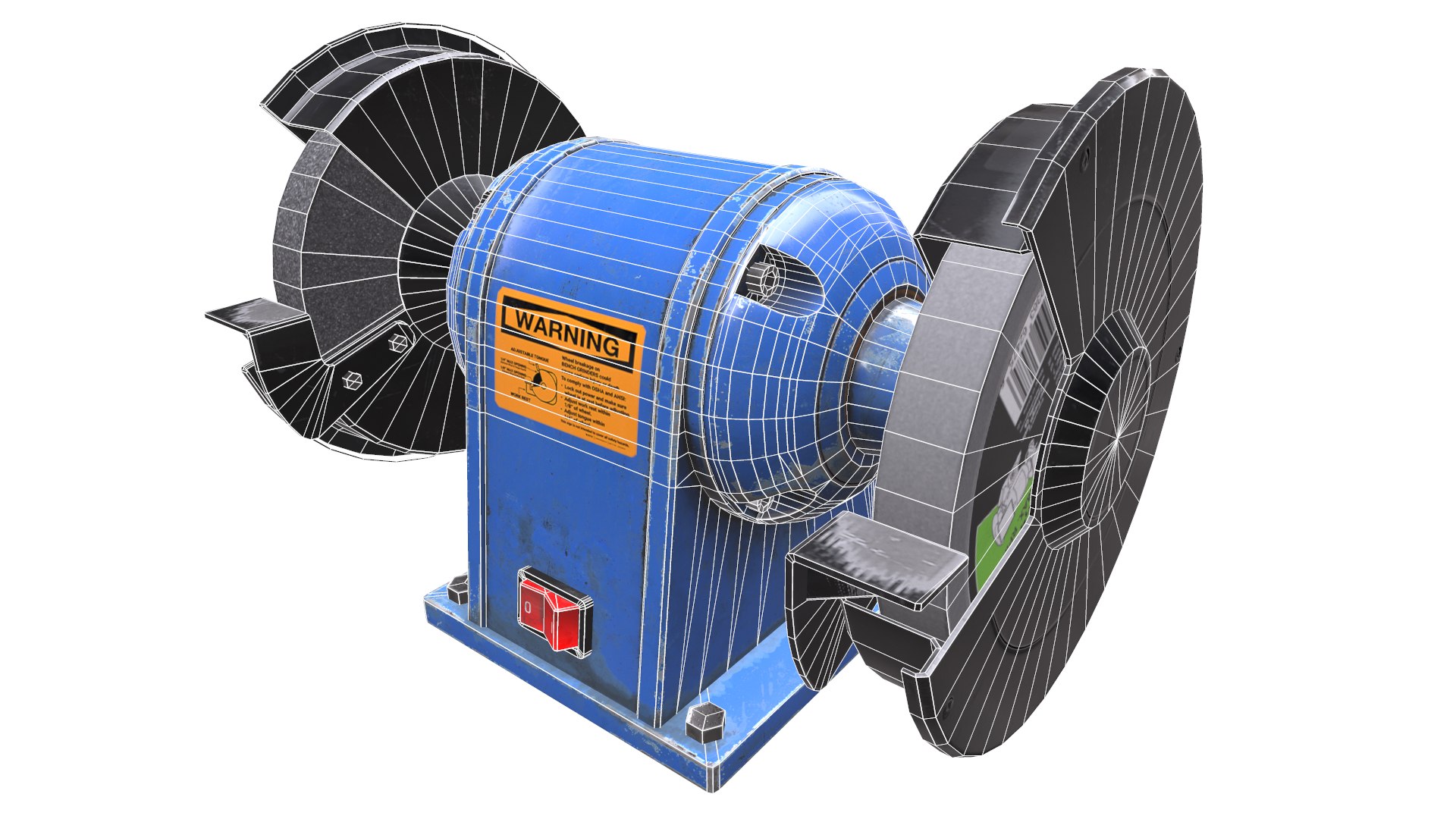 Bench Grinder L1 Low Poly 3D Model - TurboSquid 2391150