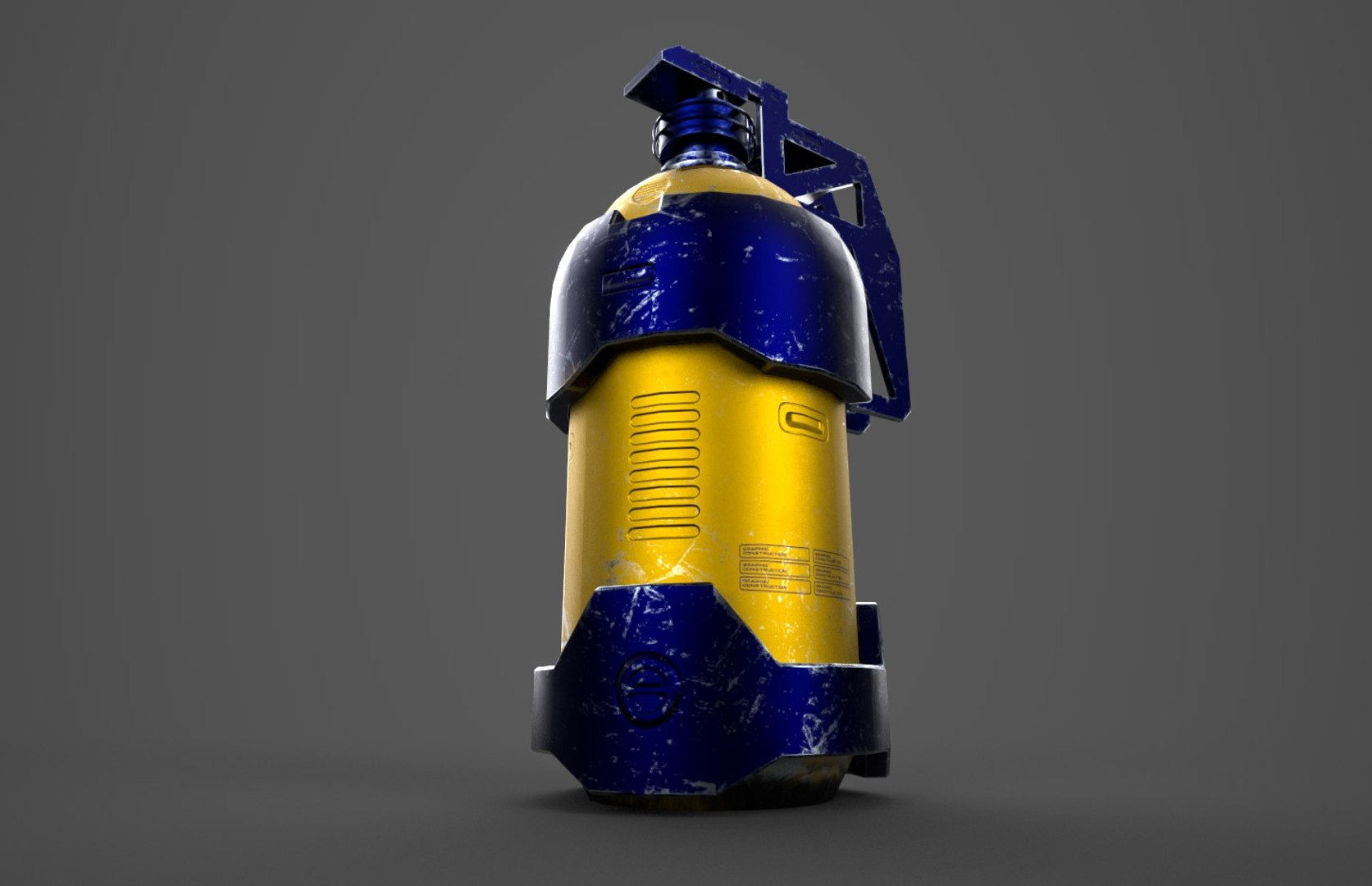 Free Obj Mode Sci-fi Extinguisher