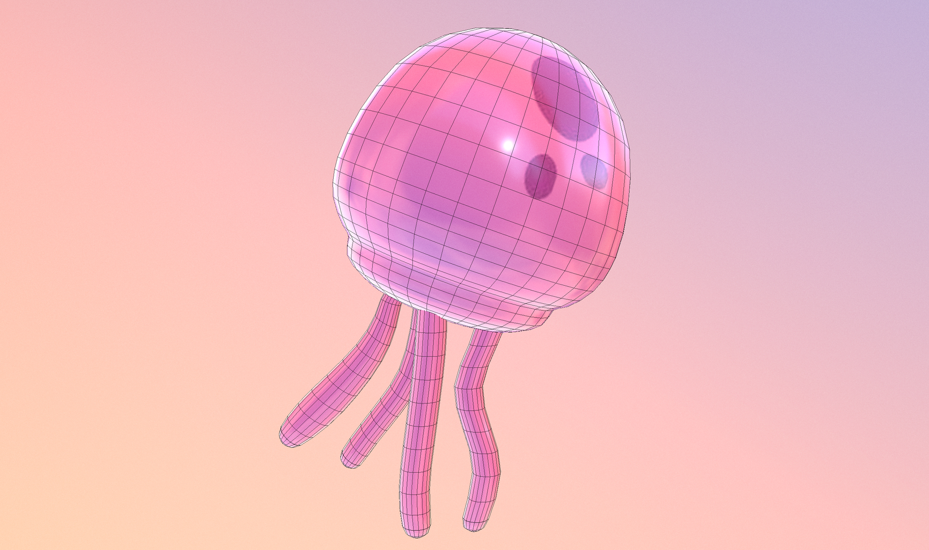 Jellyfish spongebob 3D model - TurboSquid 1323096