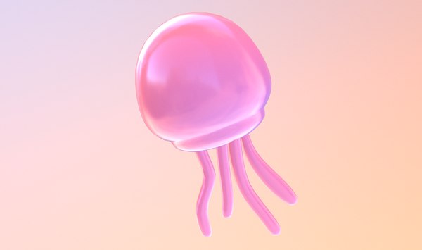 Jellyfish spongebob 3D model - TurboSquid 1323096