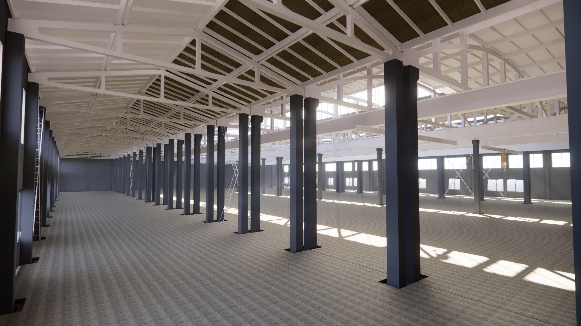 Warehouse Building Model - TurboSquid 1923908