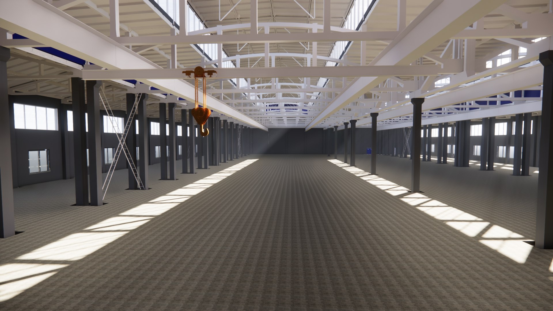 Warehouse Building Model - TurboSquid 1923908