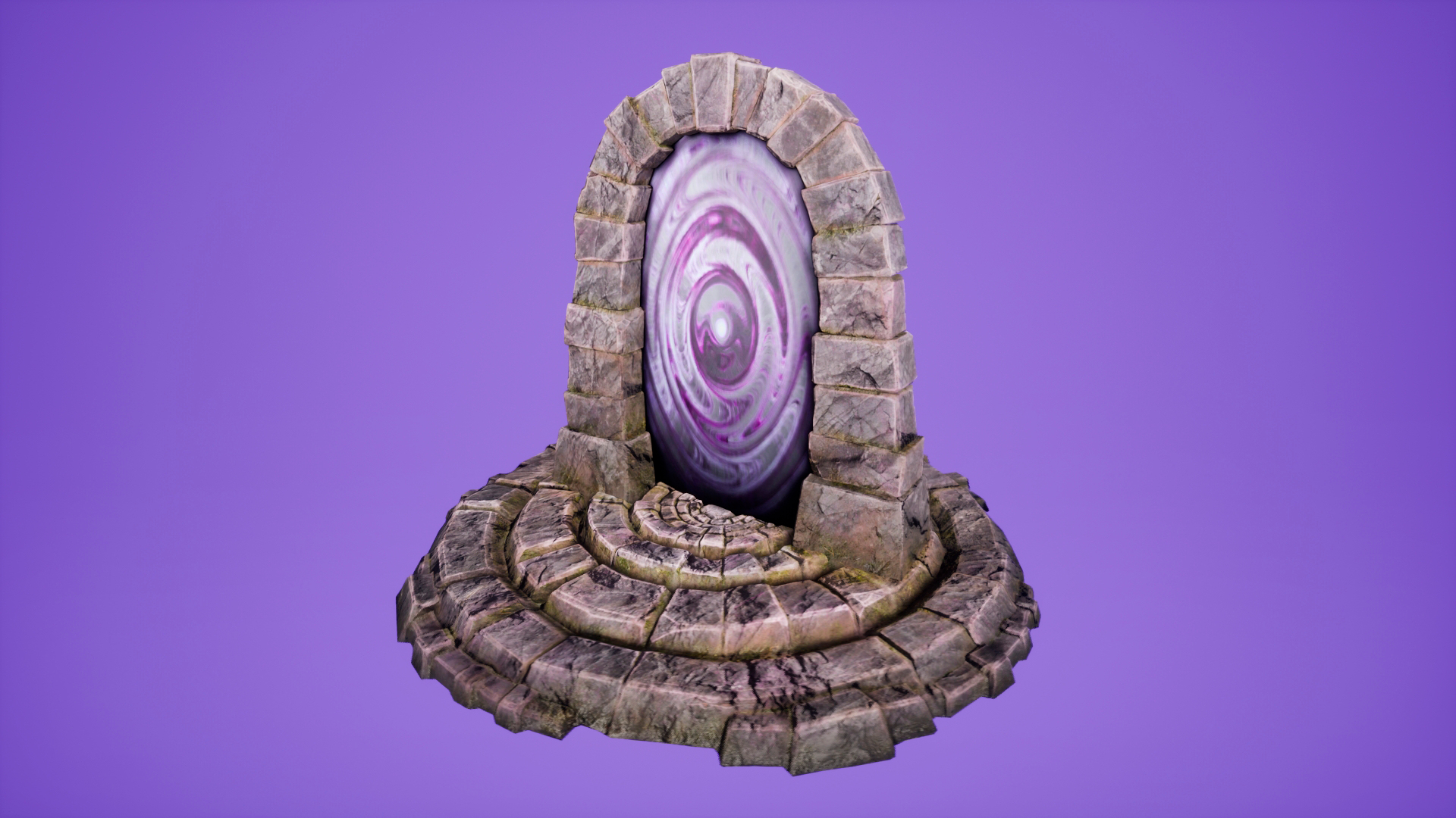 3D Model Portal Arch Teleport To Dark Ender Land For Unreal And Unity1 ...