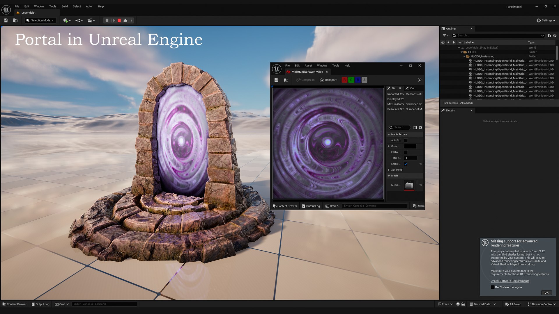 3D Model Medieval Portal Teleport Video Animation For Unreal And Unity - TurboSquid 2232560