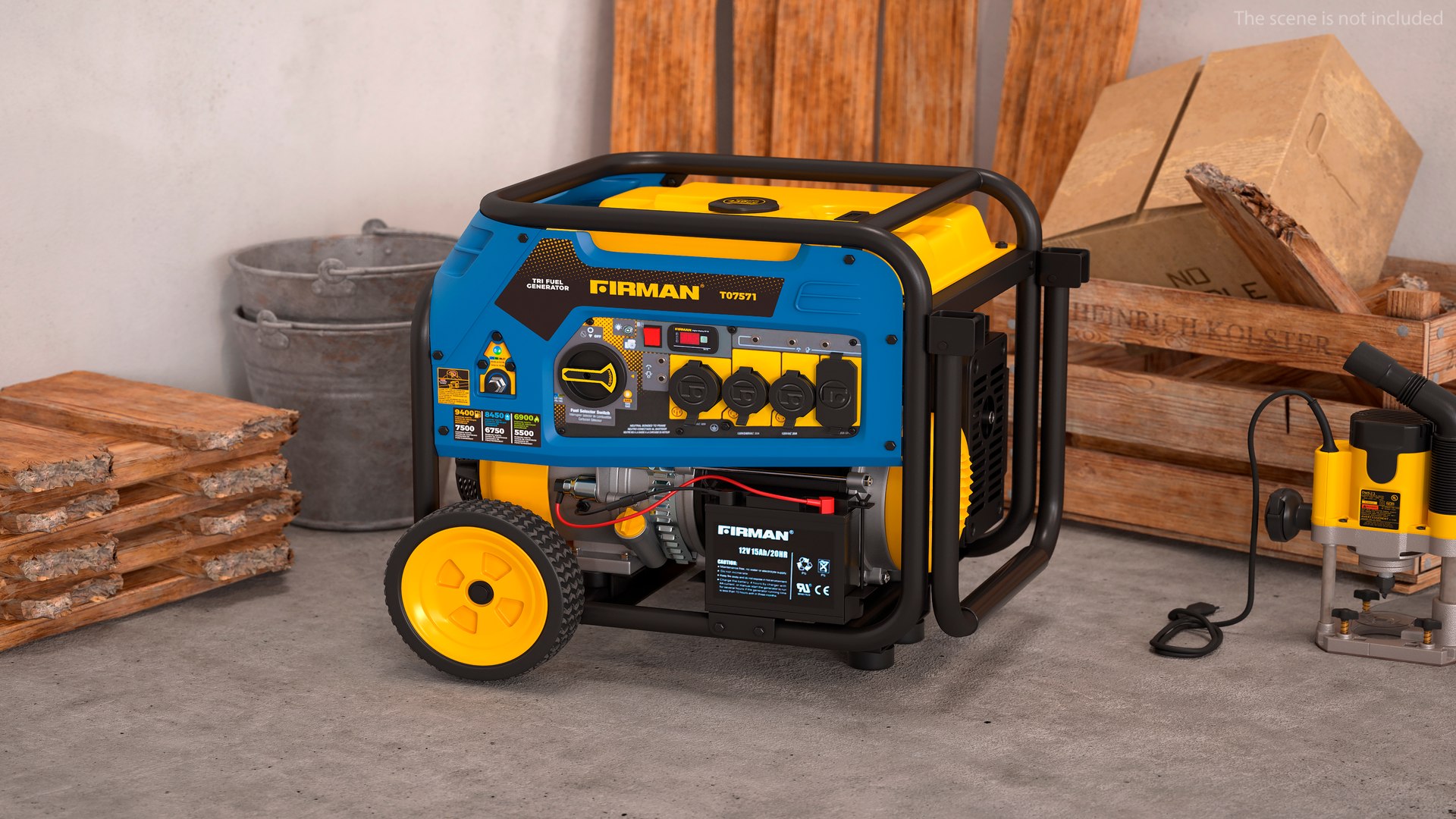 FIRMAN T07571 Tri Fuel Generator Model - TurboSquid 1739607