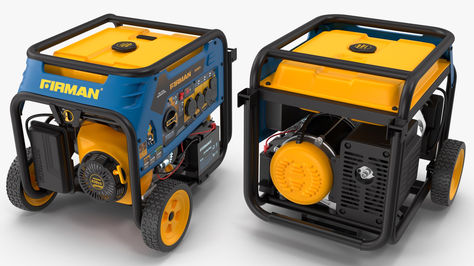 FIRMAN T07571 Tri Fuel Generator Model - TurboSquid 1739607