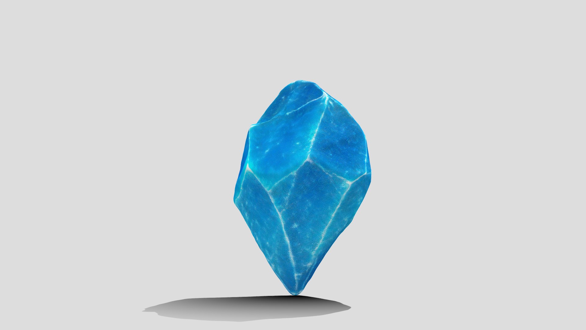 3D Blue Gem - TurboSquid 2155391