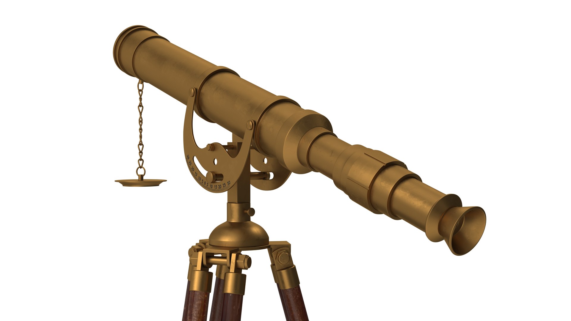 Vintage Telescope 3D Model - TurboSquid 1886318
