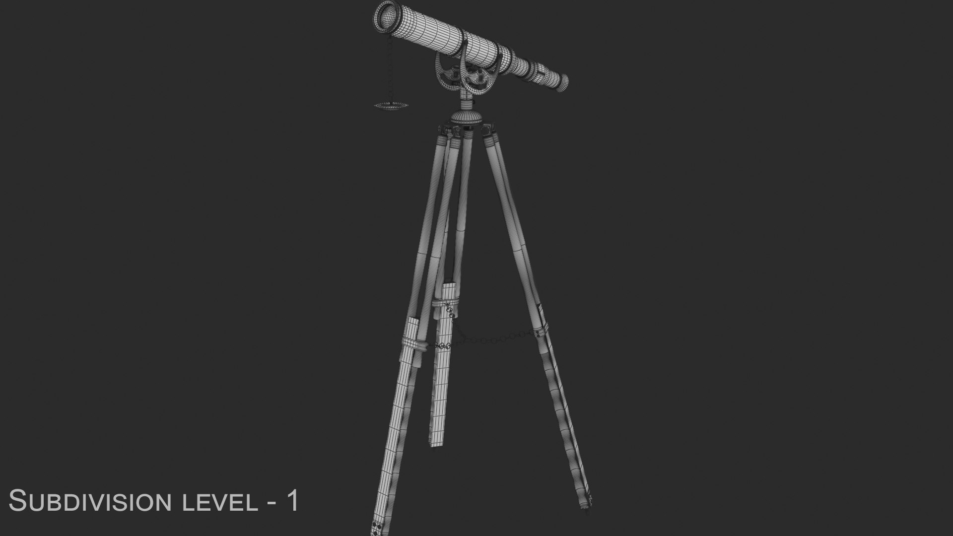 Vintage Telescope 3D Model - TurboSquid 1886318