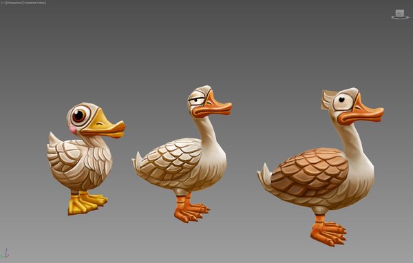 Cartoon Duck 3D Models for Download | TurboSquid