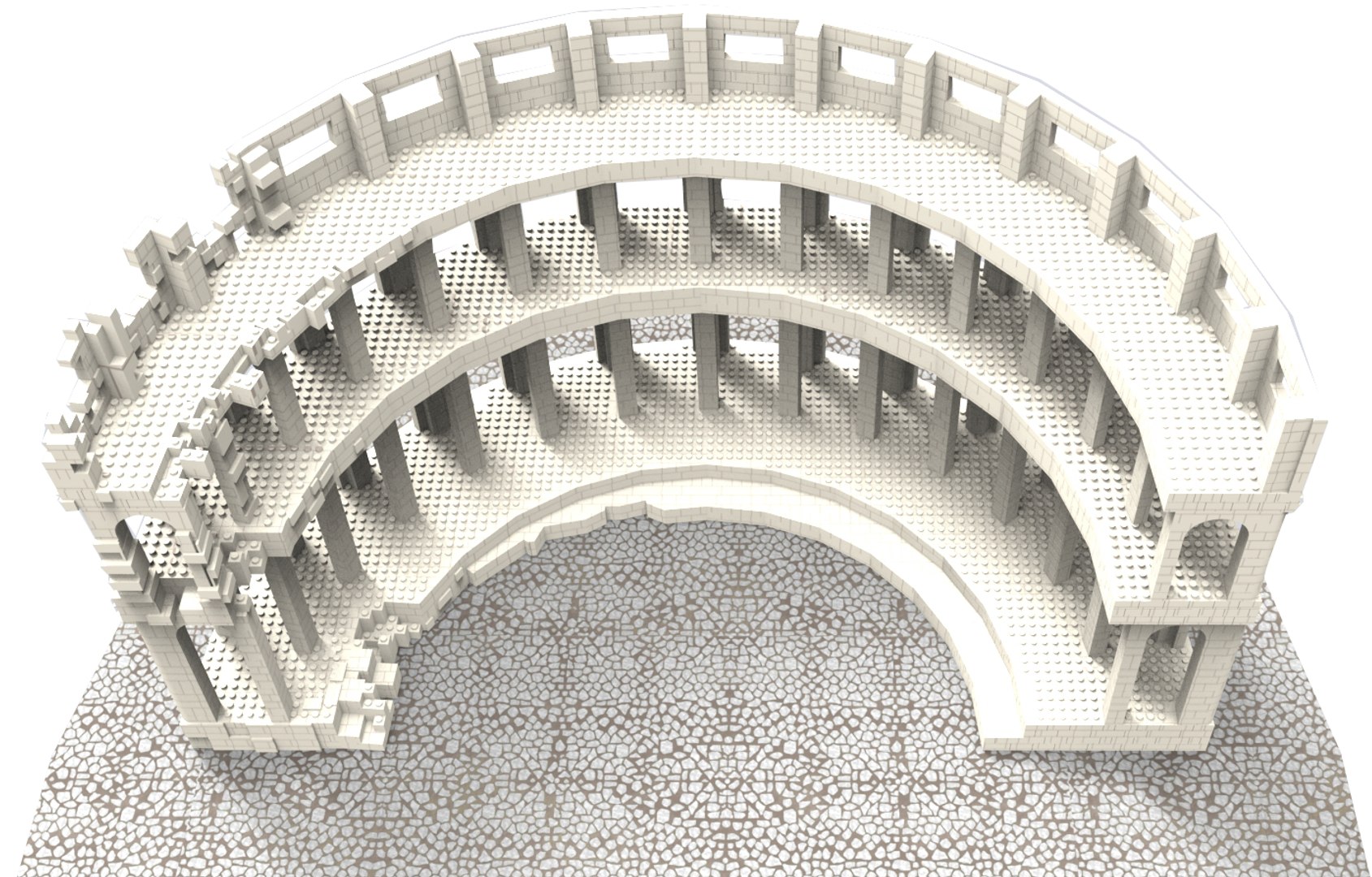 Building Colosseum 3d Max