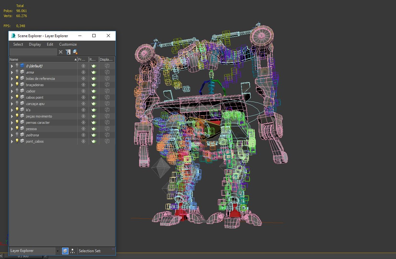 3d model rigged apu matrix