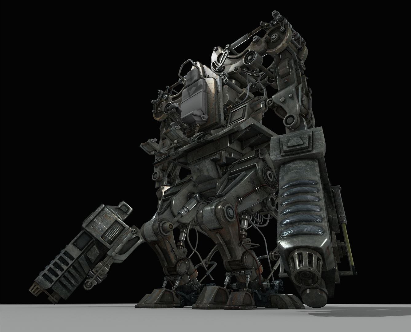 3d model rigged apu matrix