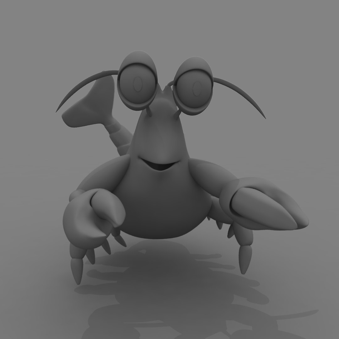 Animation Lobsters 3d Model