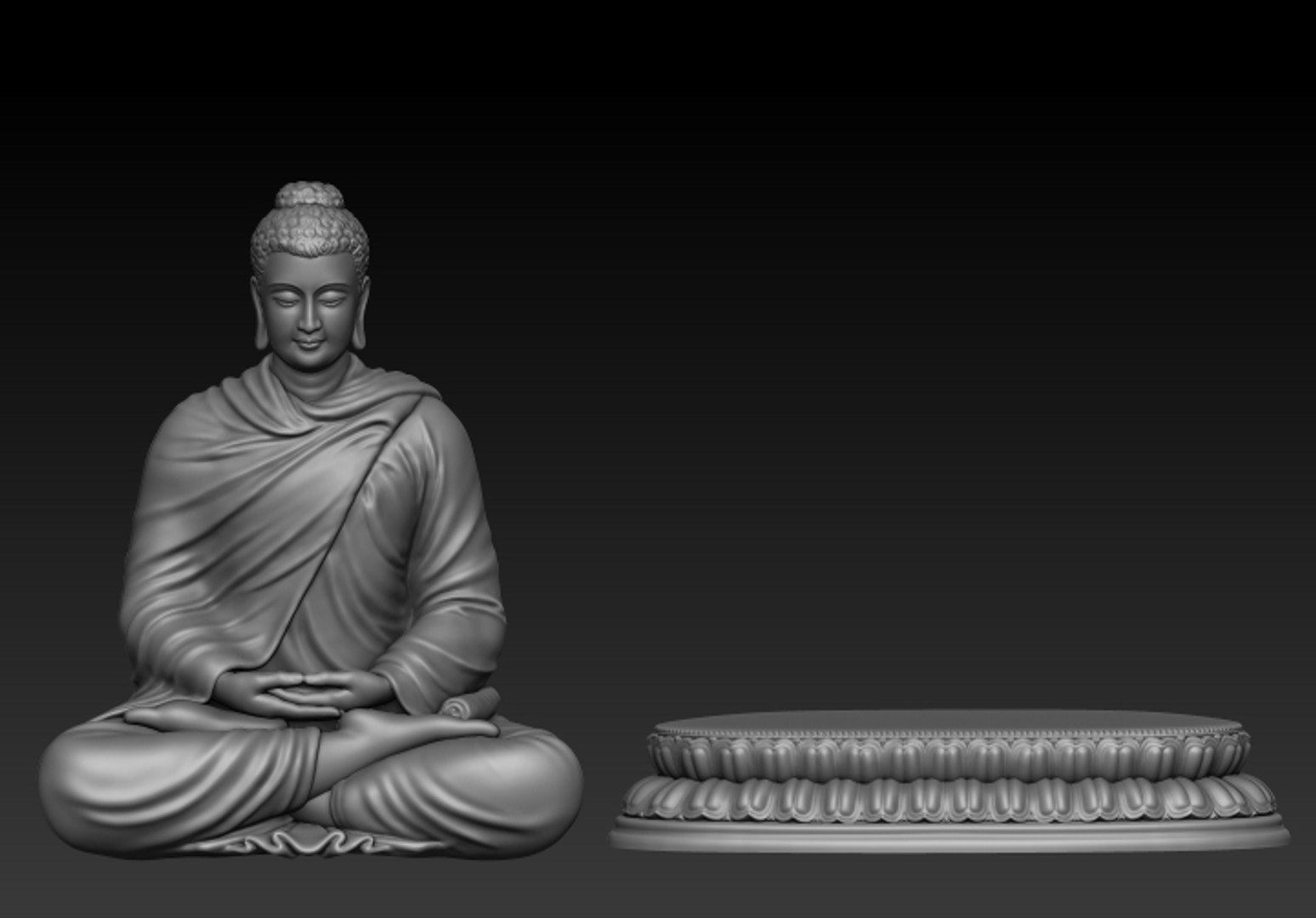 3D Buddha Dhyana Mudra Model - TurboSquid 1982893