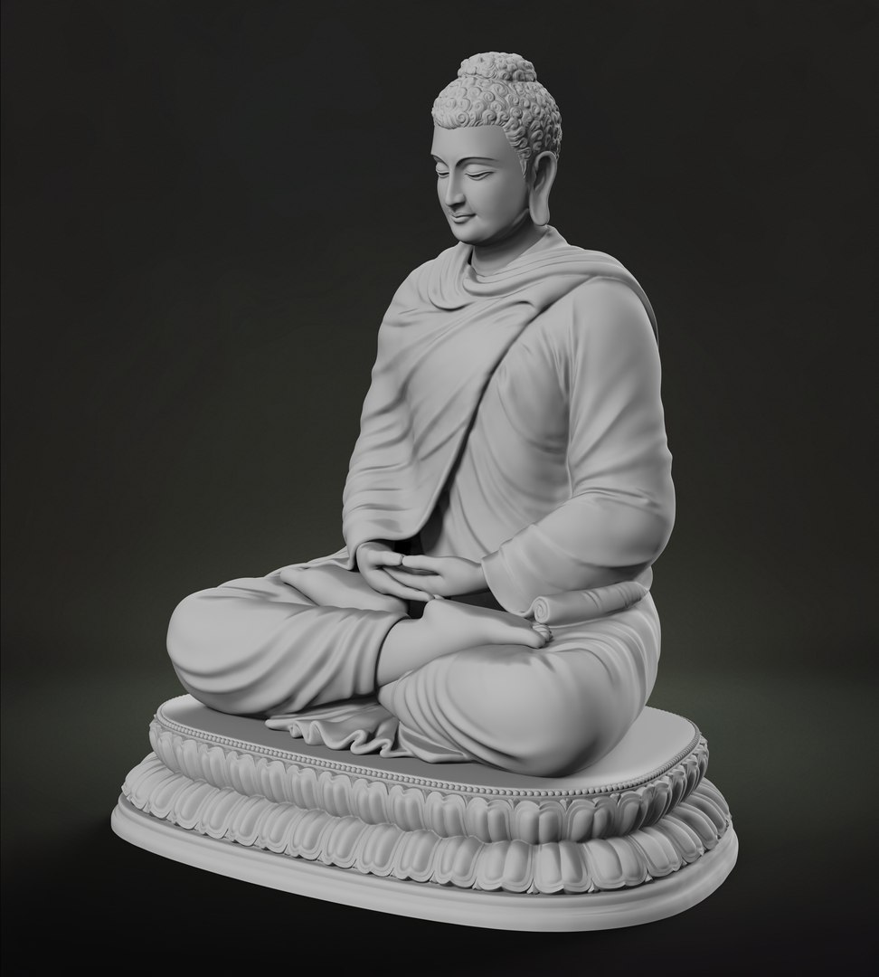 3D Buddha Dhyana Mudra Model - TurboSquid 1982893