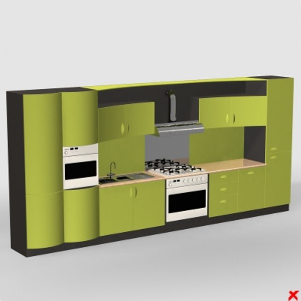 3ds max kitchen