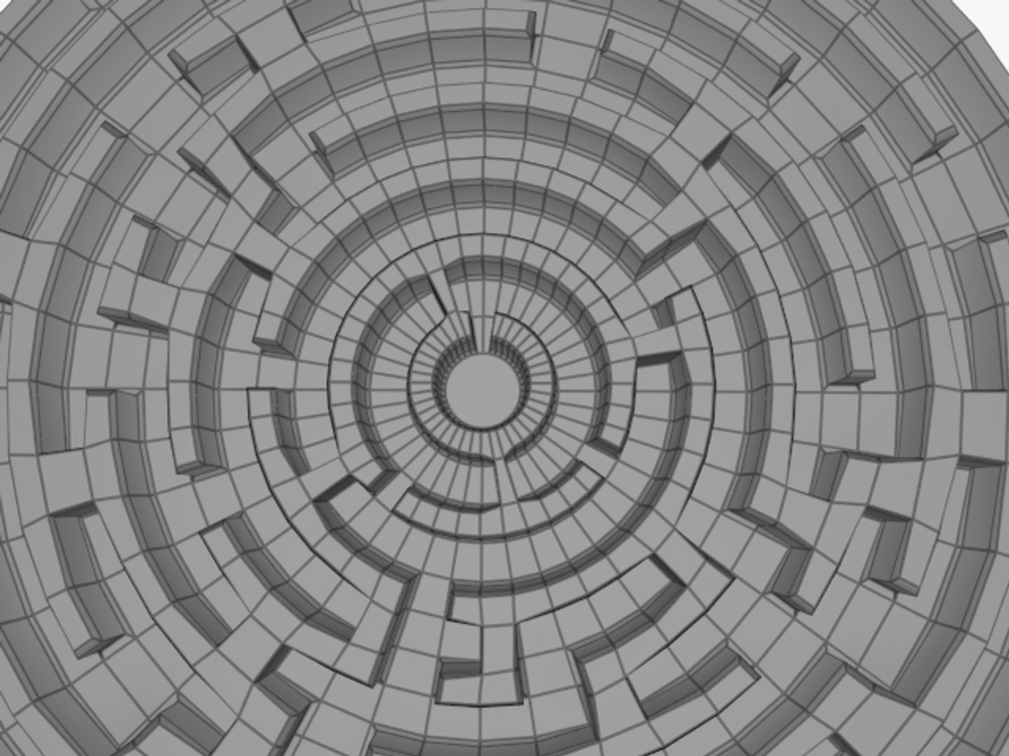 3d Model Circle Labyrinth
