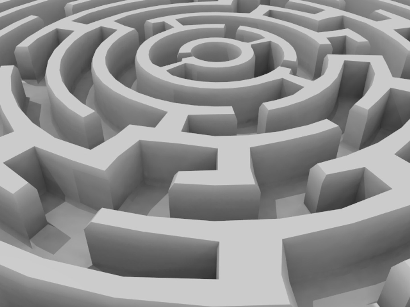 3d Model Circle Labyrinth