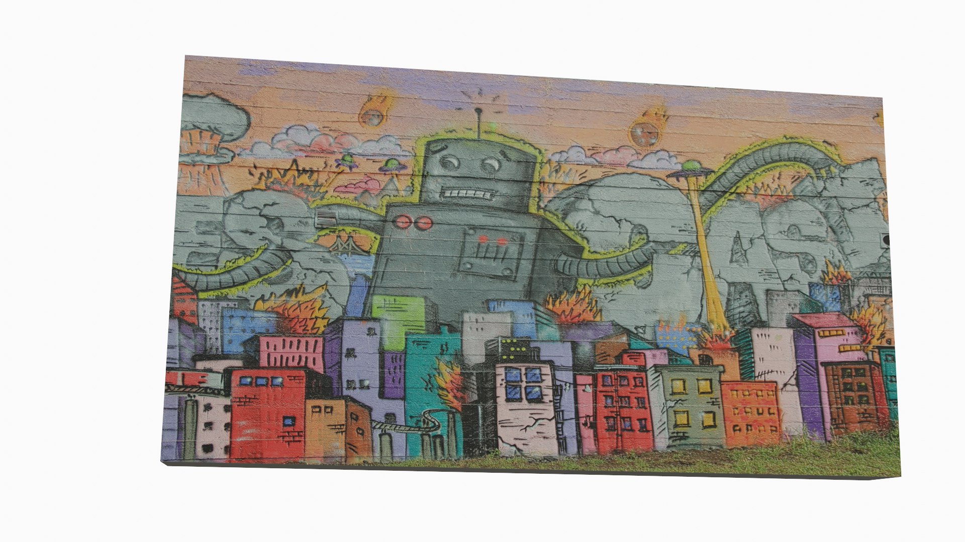 3D Murals Urban Art - TurboSquid 1782704