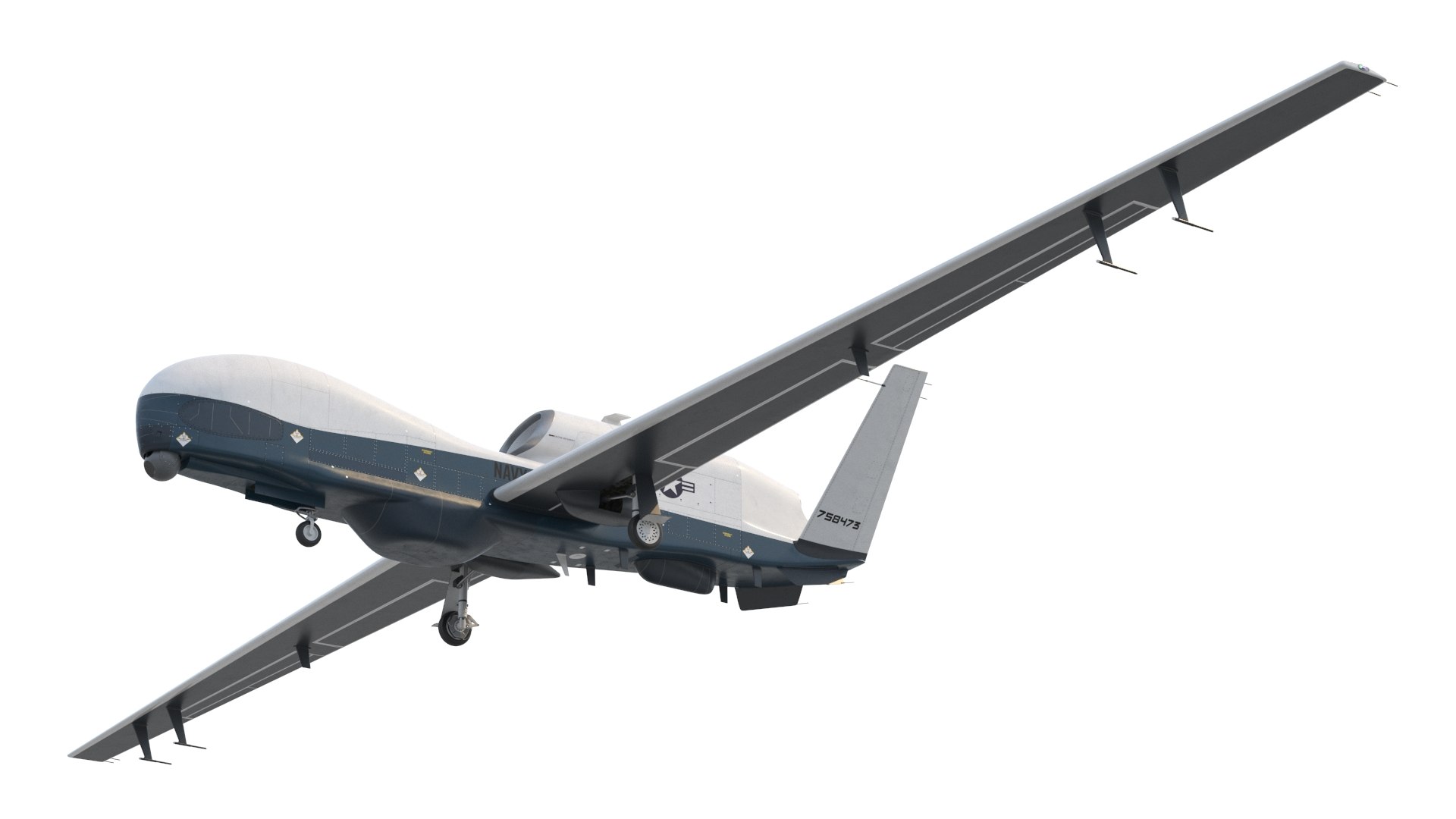 Northrop Grumman MQ-4C Triton Rigged 3D Model - TurboSquid 2311837