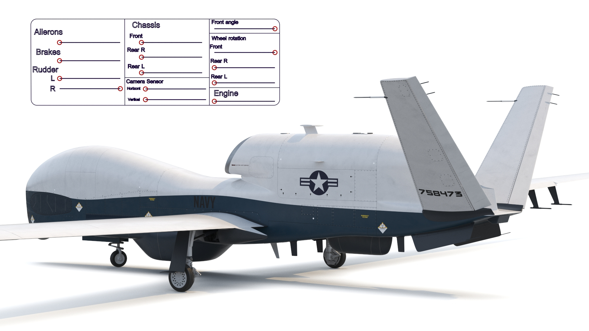 Northrop Grumman MQ-4C Triton Rigged 3D Model - TurboSquid 2311837