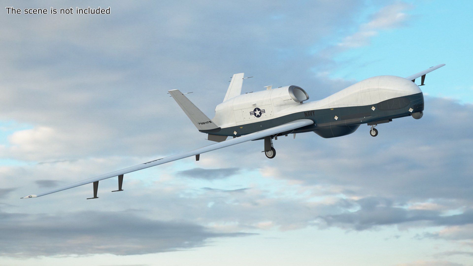 Northrop Grumman MQ-4C Triton Rigged 3D Model - TurboSquid 2311837